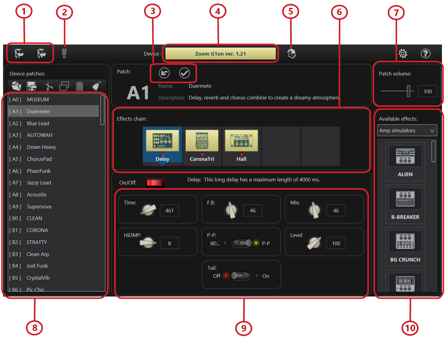 ToneLib Zoom Interface For Easy Control Of Zoom Processors ToneLib Zoom Interface For Easy Control Of Zoom Processors